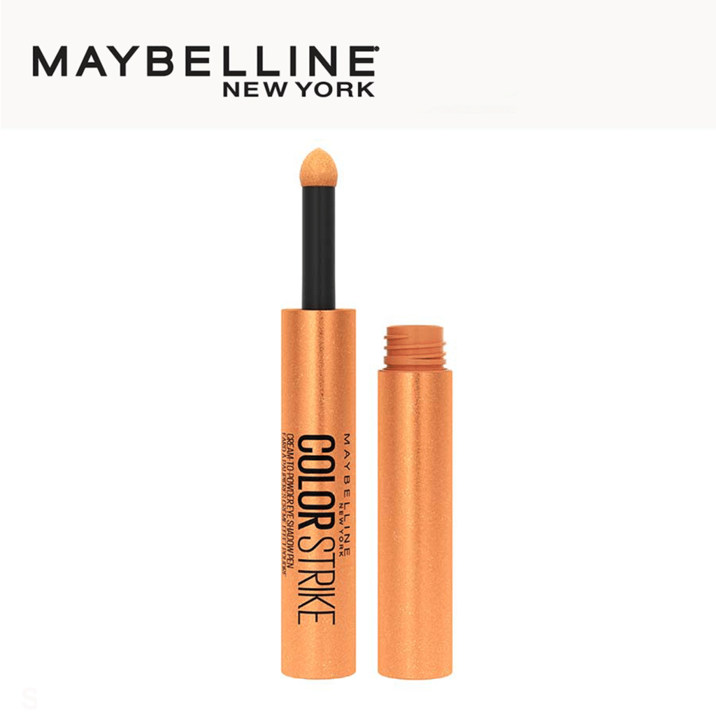 Maybelline Color Strike Cream to Powder Eyeshadow Pen 35 Flash Metallic ...